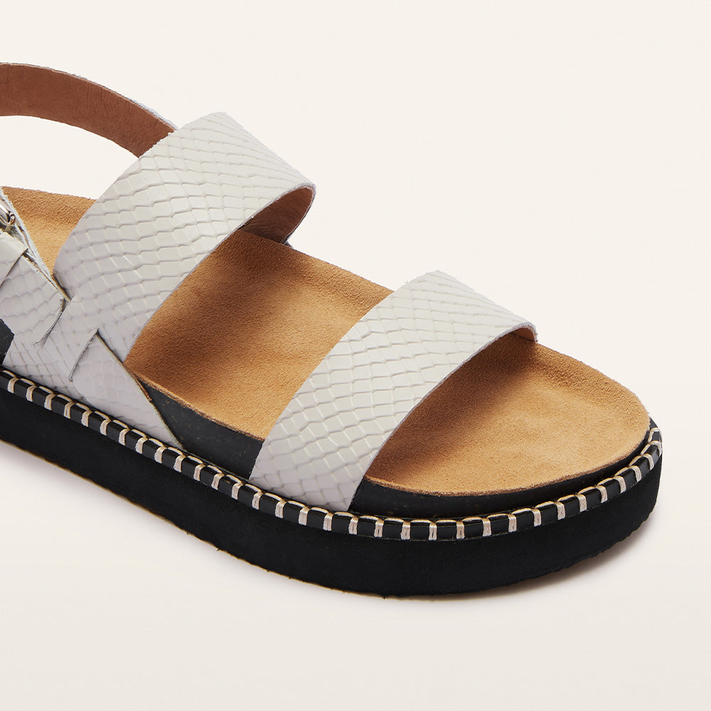 FRANKIE4 Hunter – Bone Emboss | Women’s Supportive Leather Sandals ...