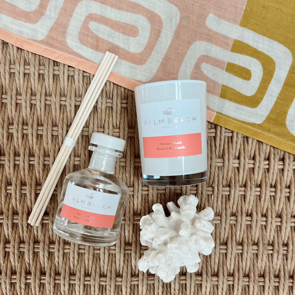 Mini Reed Diffuser 50ml – Summer Peach | Palm Beach | Home Fragrance – Catani Clothing